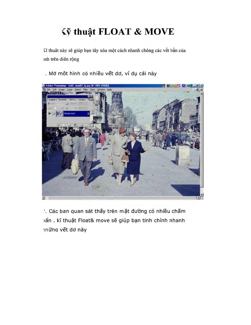 Kỹ năng FLOAT và MOVE trong Photoshop